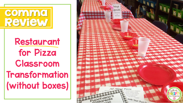 Classroom Transformation - Italian Restaurant for Commas & Periods ...