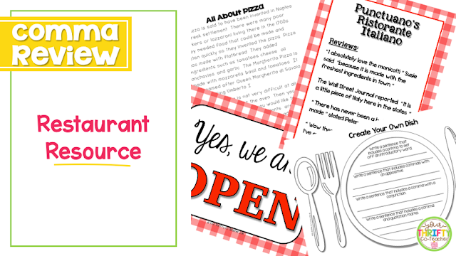 Classroom Transformation - Italian Restaurant for Commas & Periods ...