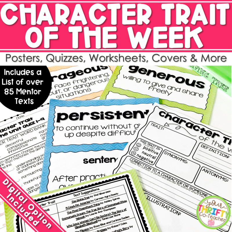 Best Ways of Teaching Character Traits in Upper Elementary - Your ...