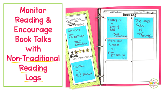 Non-Traditional Printable Reading Log - Your Thrifty Co-Teacher