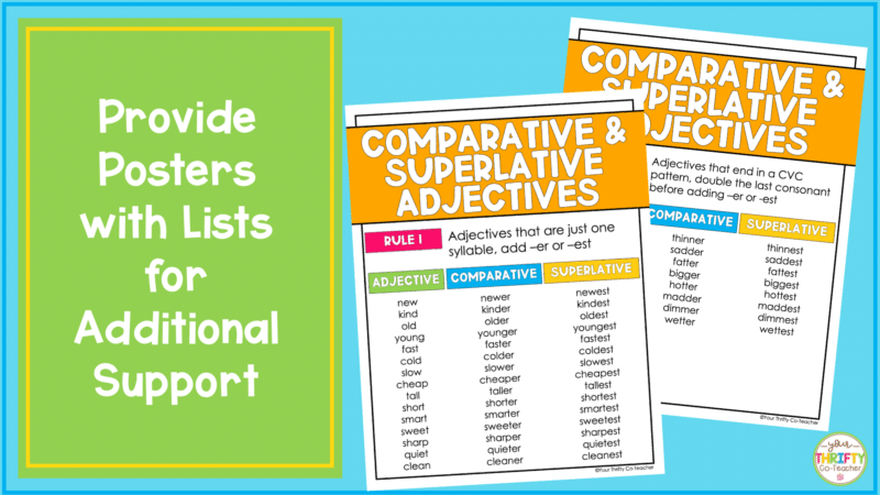 Fun Comparative and Superlative Adjectives Activities & List - Your ...