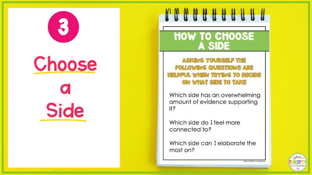 Free Opinion Writing Graphic Organizer - Your Thrifty Co-Teacher