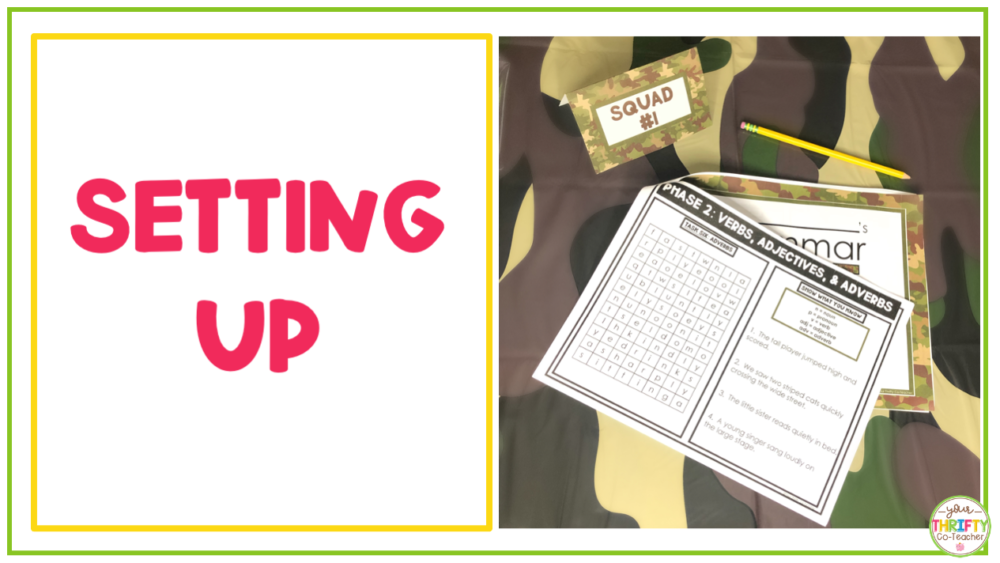 Grammar Boot Camp Classroom Transformation - Your Thrifty Co-Teacher