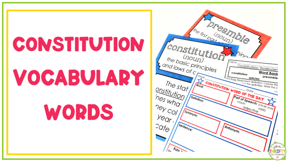 Constitution Activities for Kids in Upper Elementary - Your Thrifty Co ...