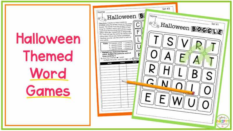 ELA Halloween Activities for the Classroom - Your Thrifty Co-Teacher