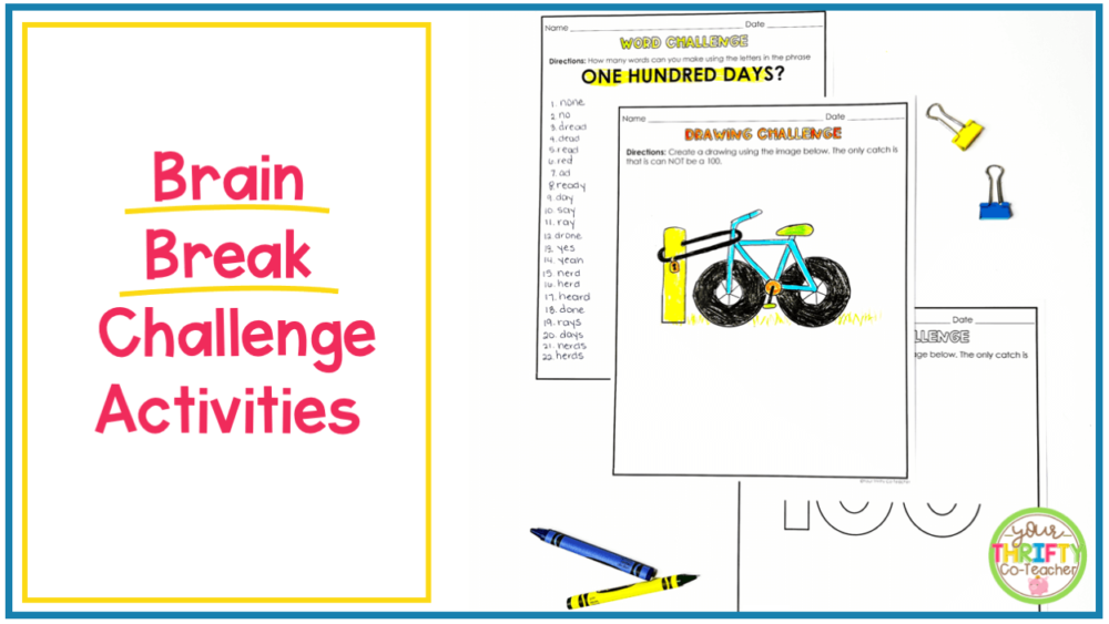 100 Days of School Ideas for Upper Elementary - Your Thrifty Co-Teacher