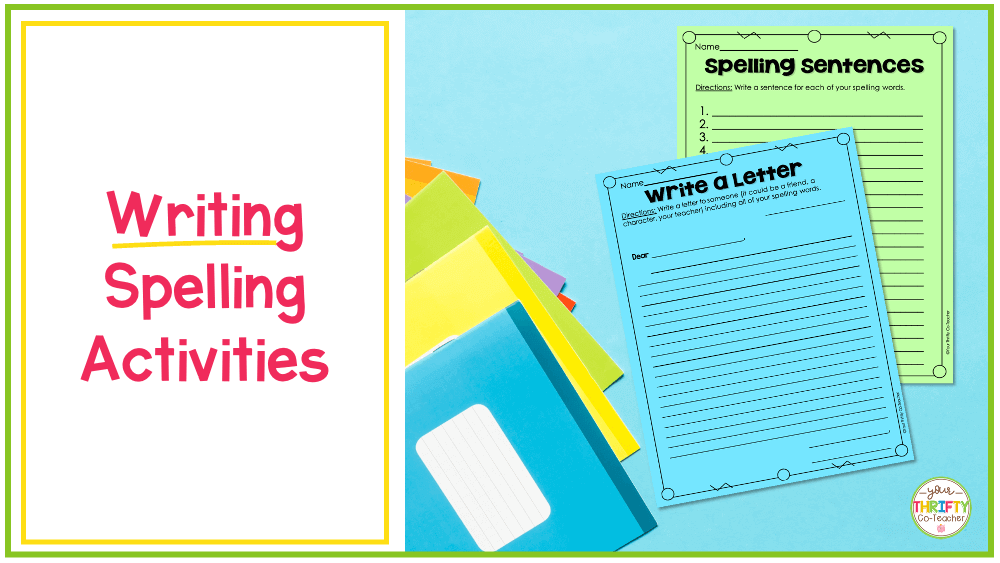Spelling Activities for Upper Elementary Students - Your Thrifty Co-Teacher