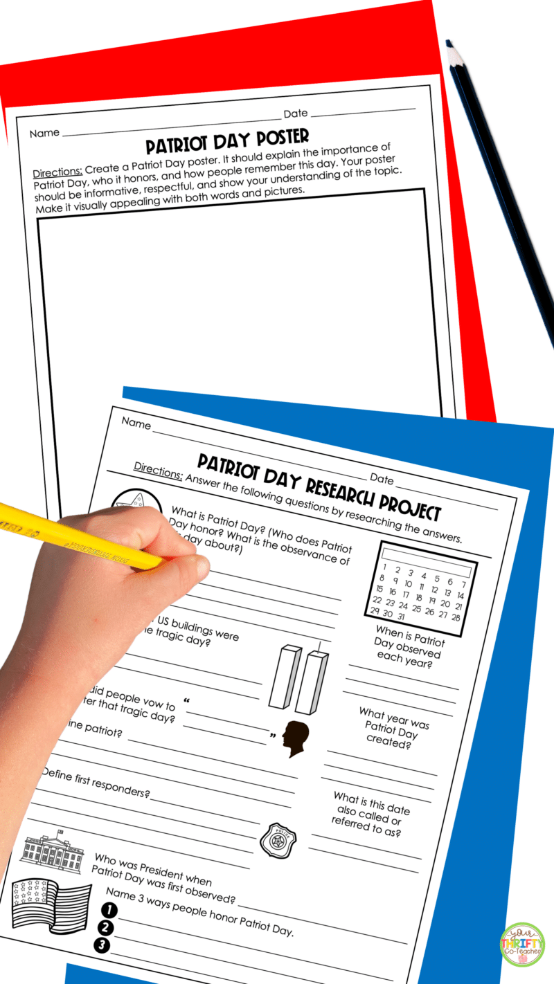September 11 Activities for Upper Elementary - Your Thrifty Co-Teacher