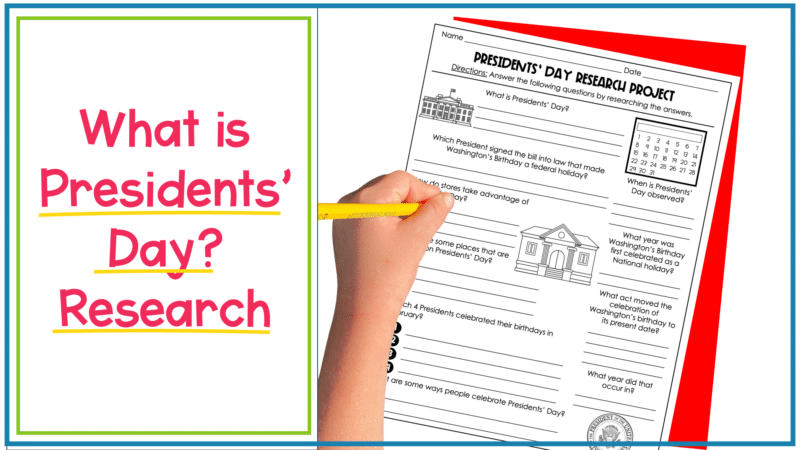 Presidents Day Activities for Elementary Students - Your Thrifty Co-Teacher