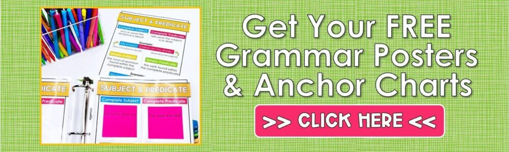 FREE Grammar Anchor Charts & Posters - Your Thrifty Co-Teacher