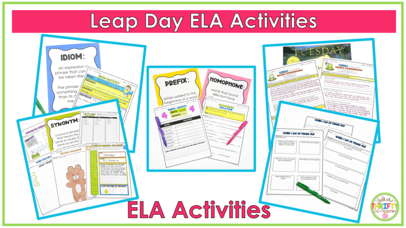 Fun ELA Leap Year Activities for the Classroom - Your Thrifty Co-Teacher