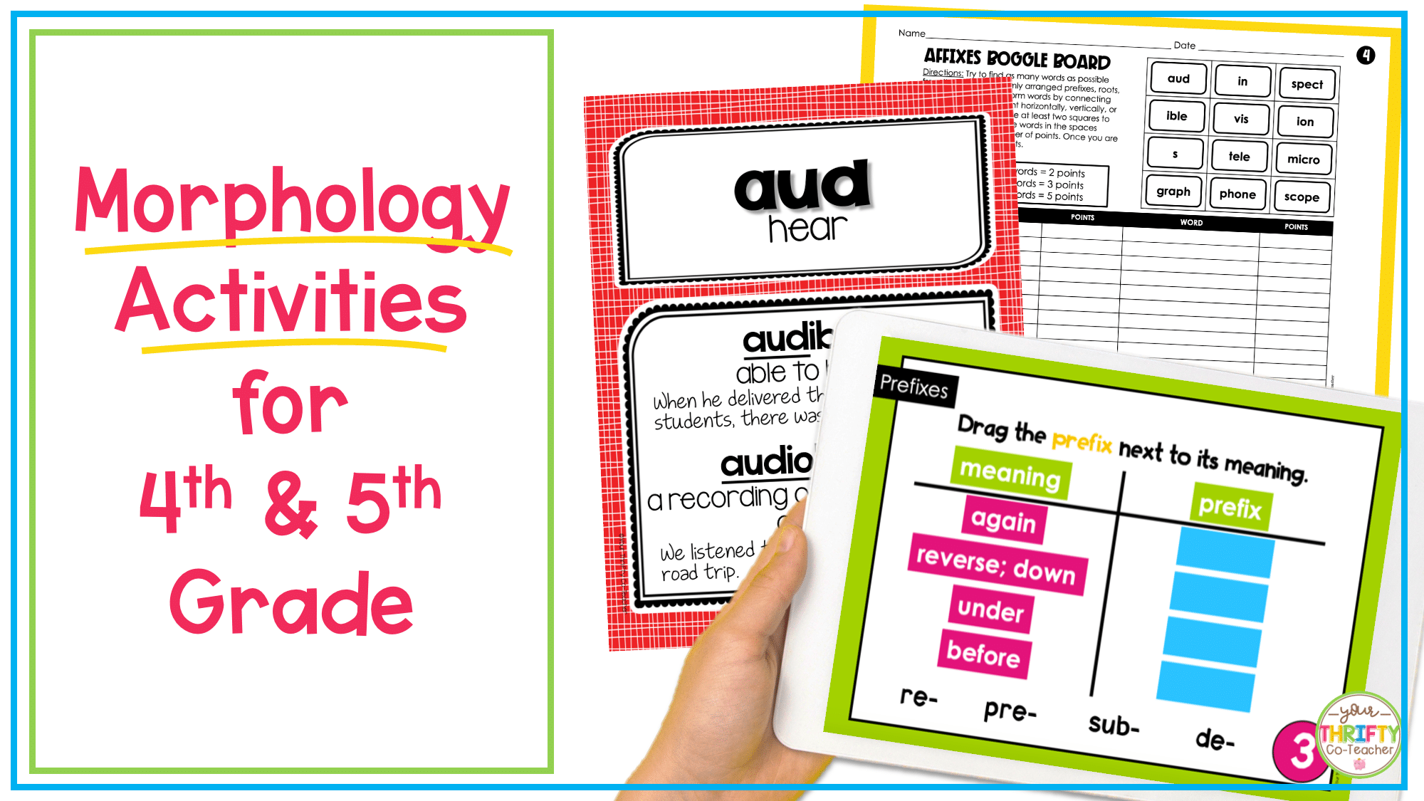 Morphology Activities for 4th & 5th Grade - Your Thrifty Co-Teacher