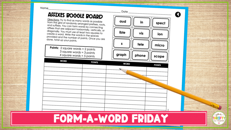 Fun Friday Activities for 4th & 5th Graders - Your Thrifty Co-Teacher