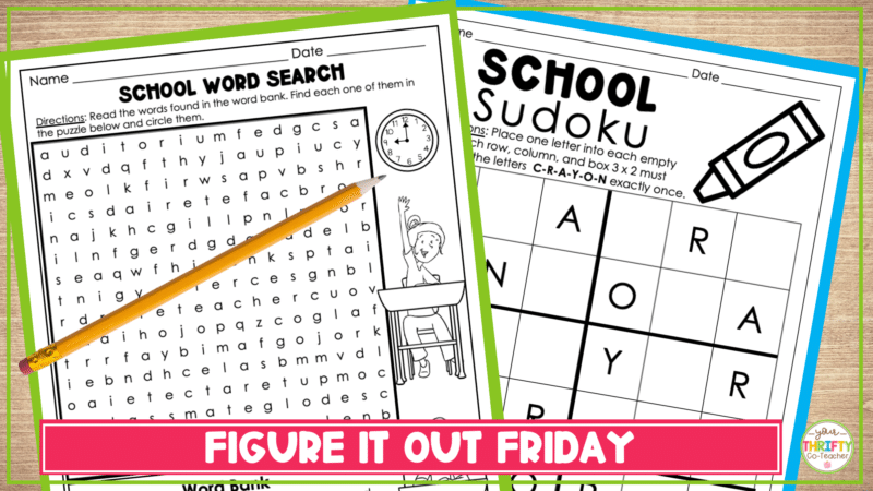 Fun Friday Activities for 4th & 5th Graders - Your Thrifty Co-Teacher