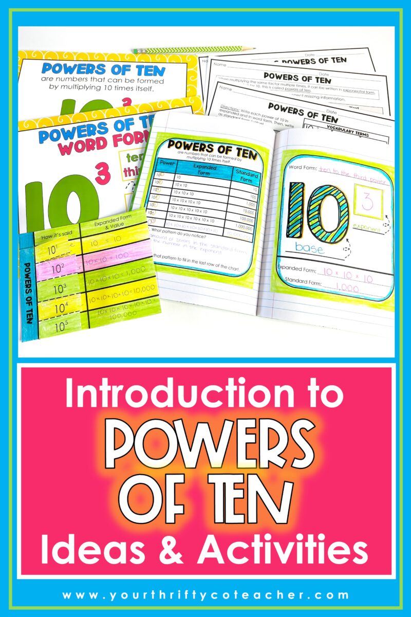 Teaching Powers of Ten: Engaging Activities & Printable Worksheets for Upper Elementary - Your ...