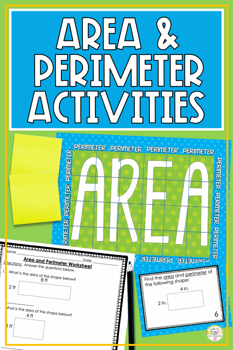 Fun Area and Perimeter Activities for Teaching 4th and 5th Grade - Your ...