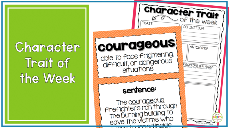 Character Traits Activities for Upper Elementary - Your Thrifty Co-Teacher